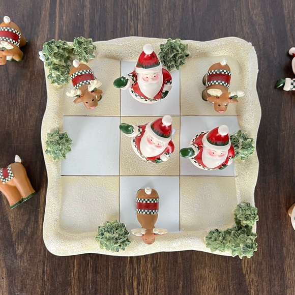 Avon | Games | Vintage Santa Reindeer Avon Christmas Tic Tac Toe Game ...